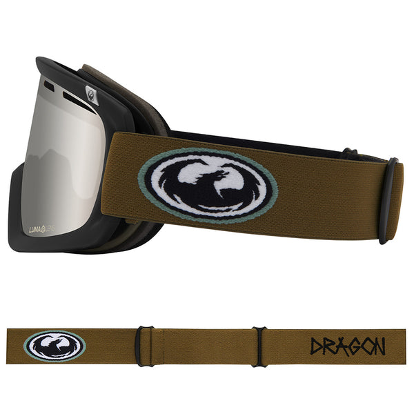 Dragon D1 OTG Unisex Snow Goggles - Old Skool with Lumalens Silver ...